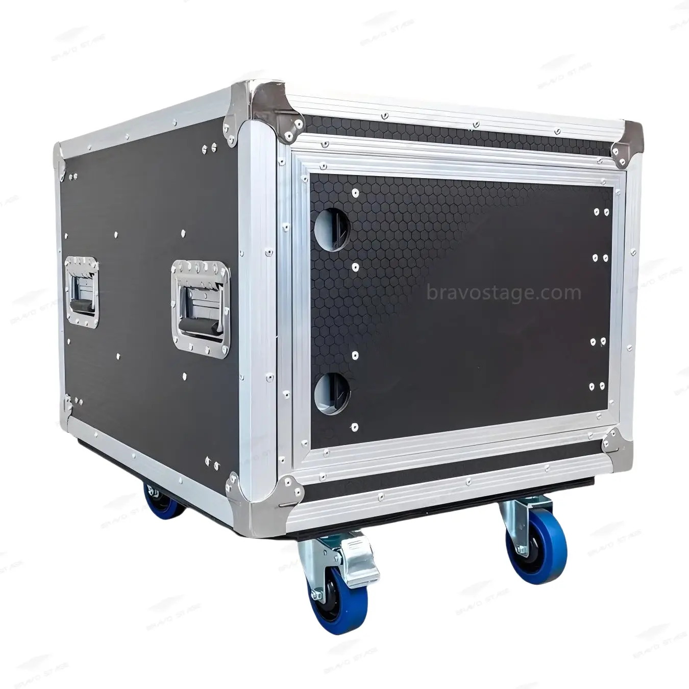 8U Slide & Slam Shockmount Rack Case with Wheels - Bravostage - China ...