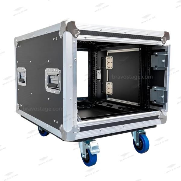8U Slide & Slam Shockmount Rack Case with Wheels - Bravostage - China ...